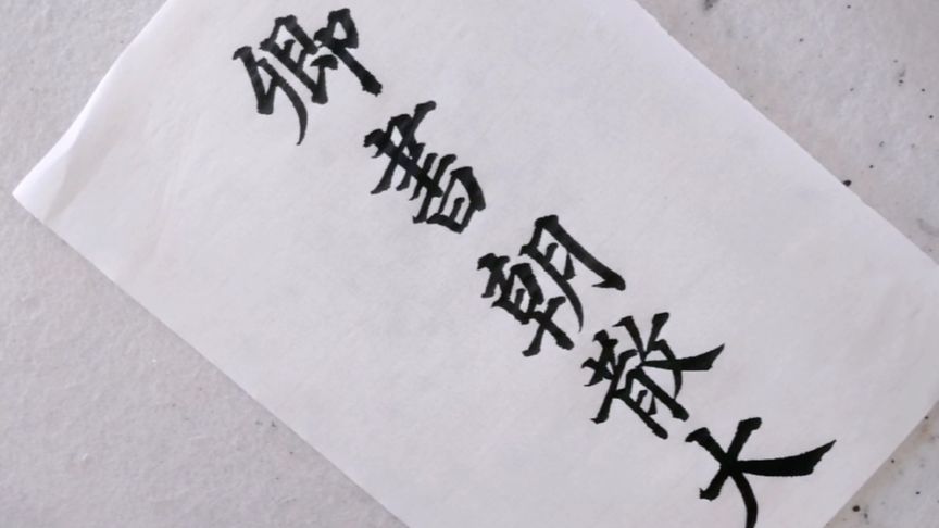 大叔把颜真卿楷书多宝塔碑写得这么逼真,却有网友说不懂笔法