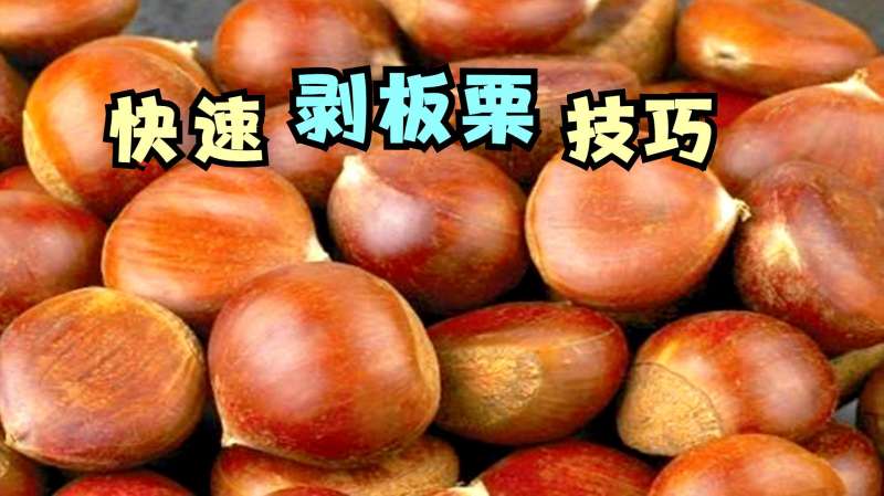 如何把板栗壳剥的又快又完整?教你简单技巧,5妙钟剥一个,厉害