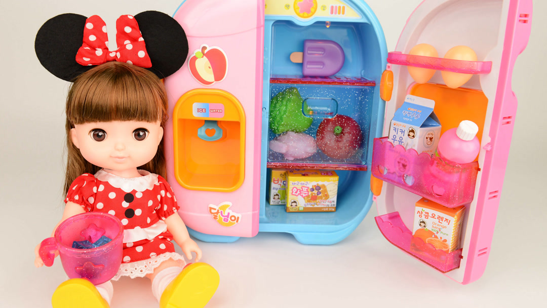 超可爱的纱奈娃娃和冰箱玩具!玩具来敲门