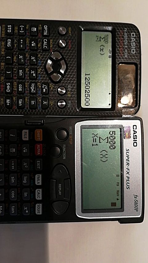 卡西欧fx-991cn对比fx-5800p速度