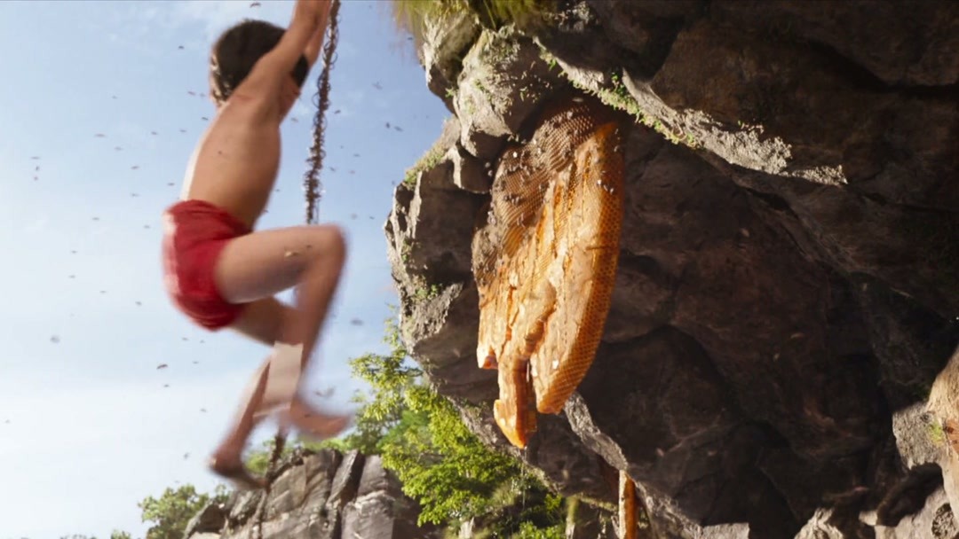 狼孩靠本能学会制作工具,这么大的蜂蜜饼子看着都香甜!