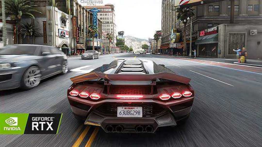 侠盗飞车5:超逼真的图形光影模式RTX3090Ti全功率4K60fps电脑游戏