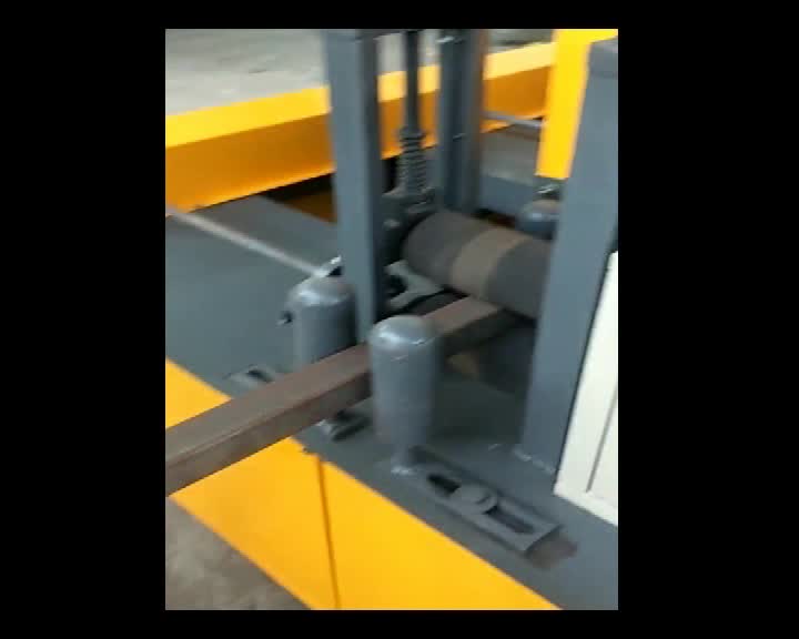 河北邢台生产自动带钢方管抛光机 除锈效果演示视频