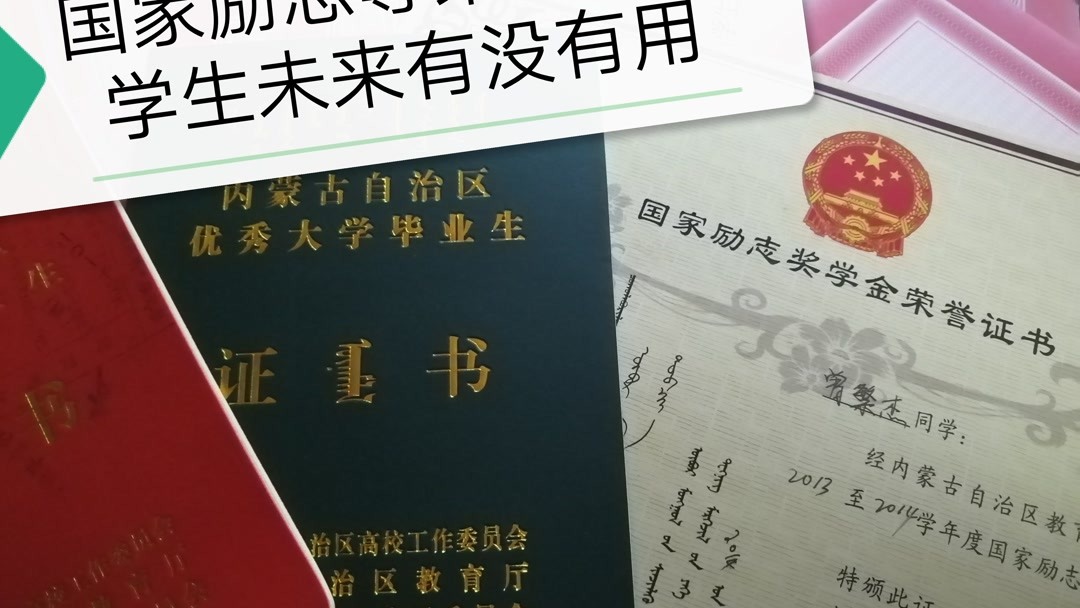 大学生获得国家励志奖学金,优秀毕业生等荣誉对未来有用吗