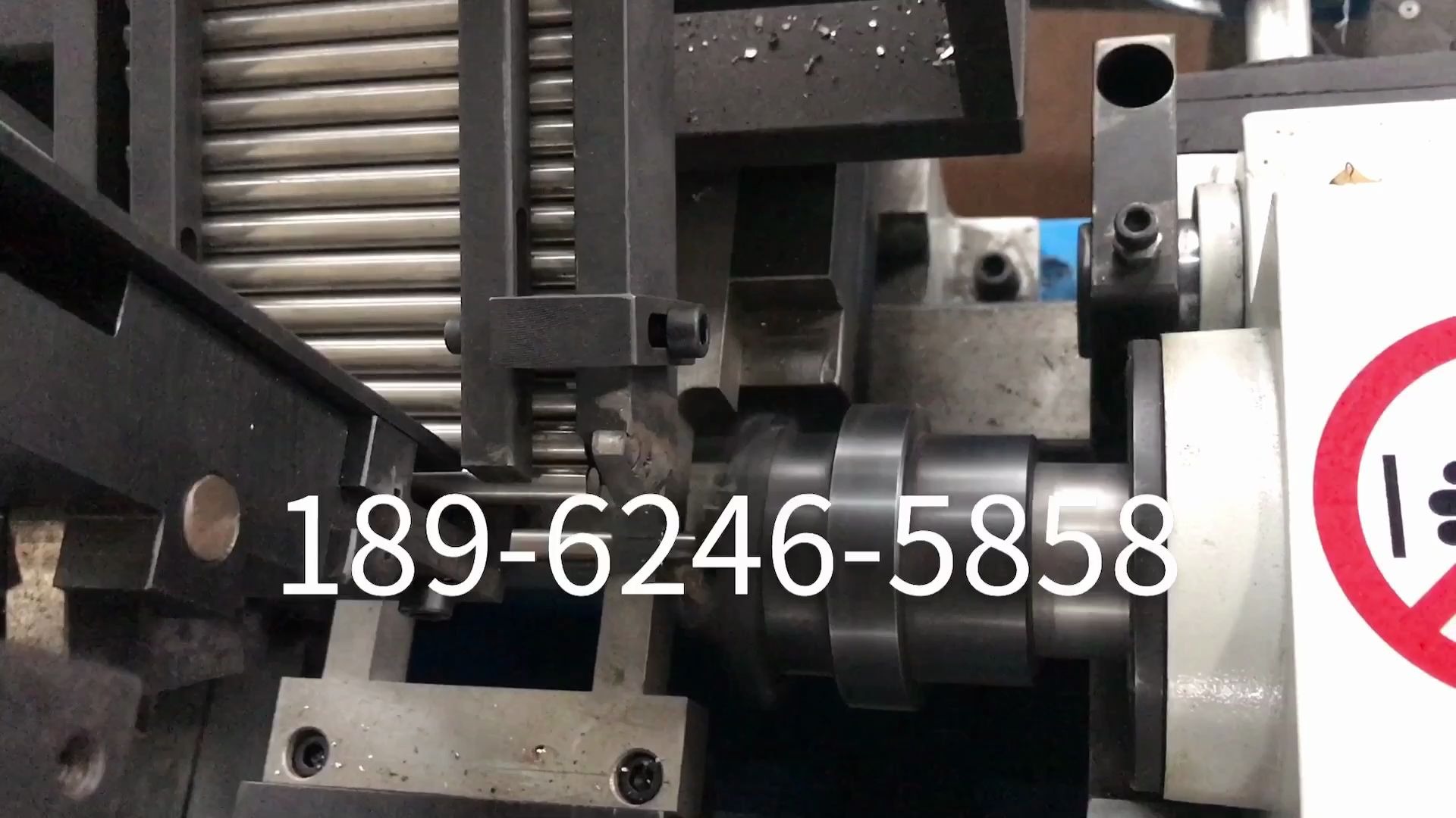 振动盘送料8x1.0mm不锈钢管双头倒角机视频