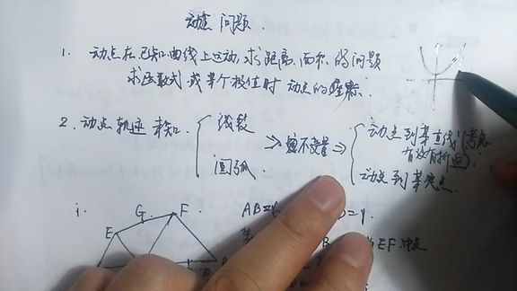 中考数学压轴题之动点轨迹问题分两大类 未知轨迹问题又分两小类