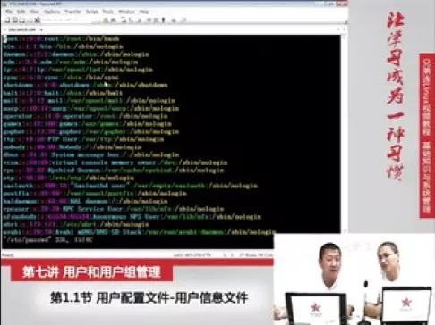 兄弟连新版Linux视频教程 7.1.1 用户和用户组管理-用户配置文件-用户...
