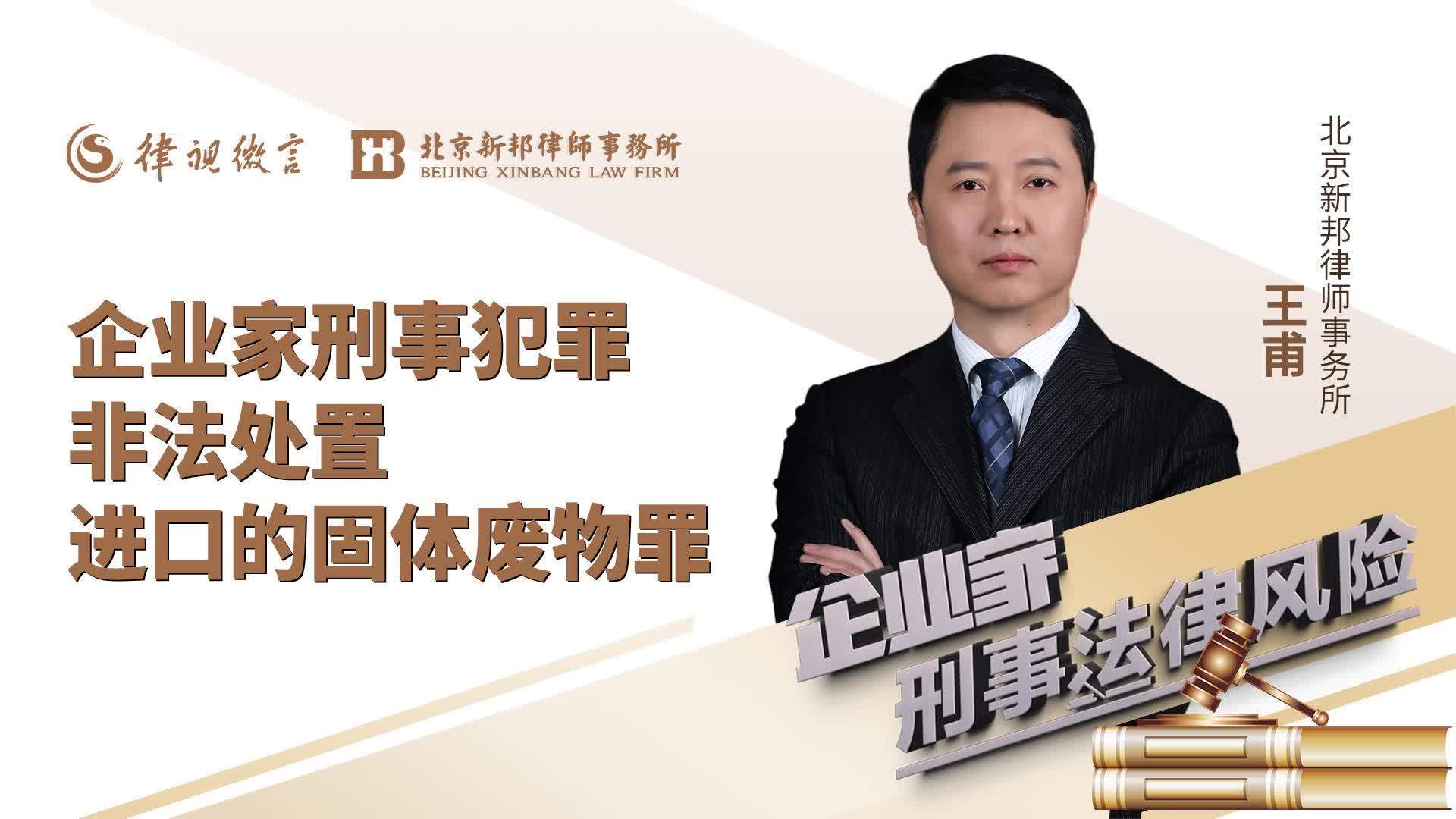 什么是非法处置进口的固体废物罪?