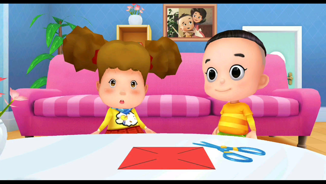 大头儿子安全教育 剪刀很锋利的用的时候要小心 游戏