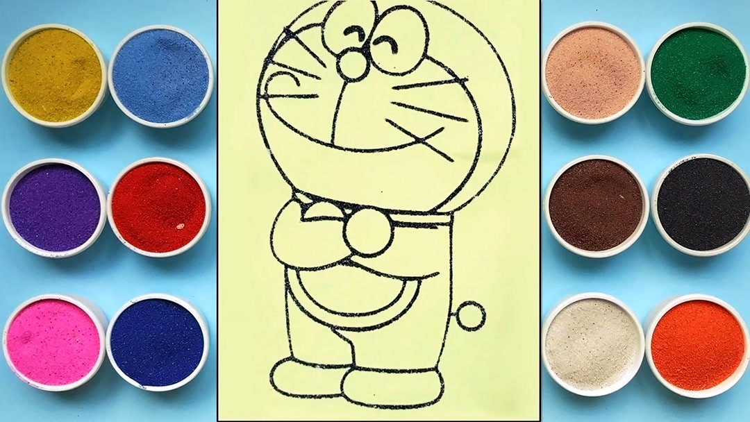 绘画教程,傲娇的哆啦A梦,看着好可爱