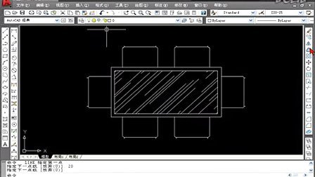 室内设计教程,AUTOCAD2009室内装潢设计完美技法4.1.2绘制餐桌和...