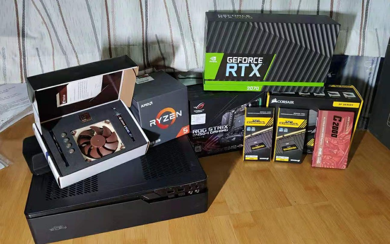 公版2070 & AMD 2600x in Node 202(ITX装机)