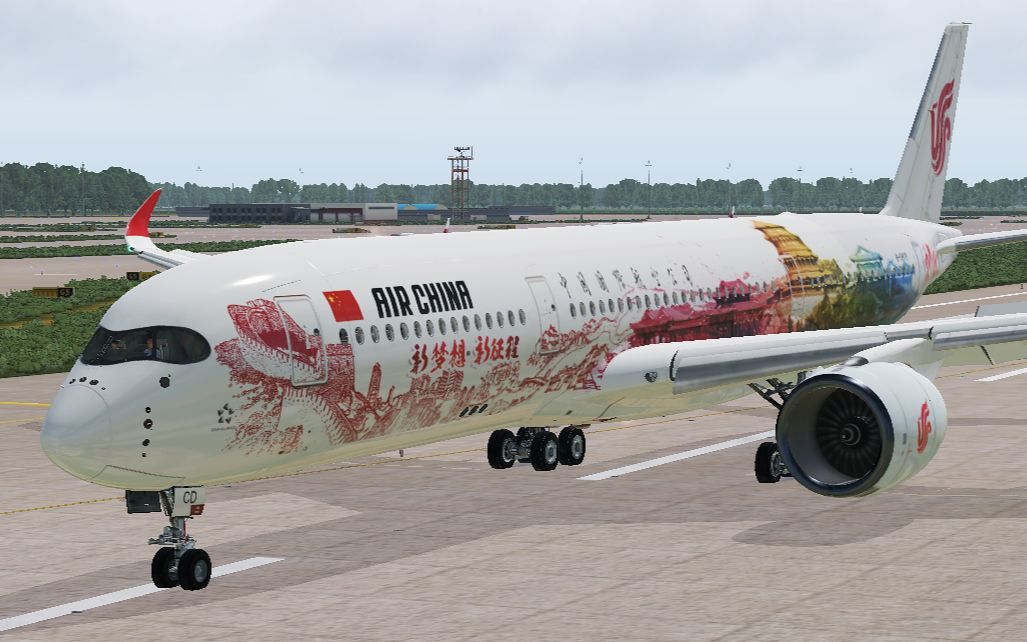 【XPlane11】空客A350完整降落大兴