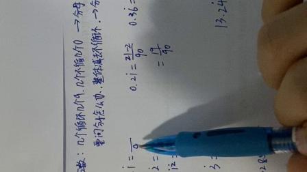 循环小数化分数