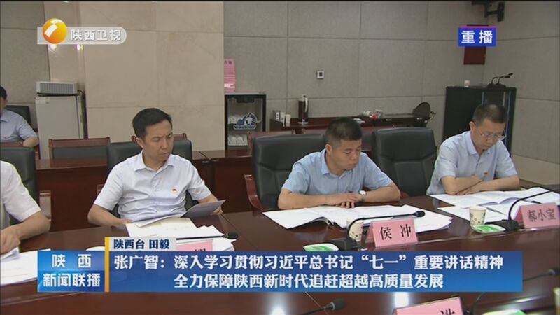 [陕西新闻联播]张广智:深入学习贯彻习近平总书记“七一”重要讲话...