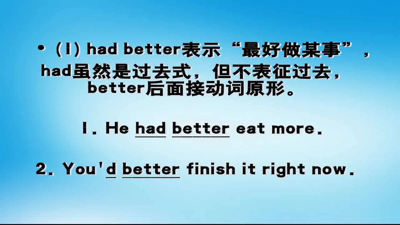 英语入门 英语语法基础入门 情态动词表推测