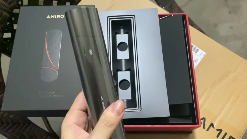 amiro觅光射频仪美容仪开箱,送了好多东西呀#开箱vlog