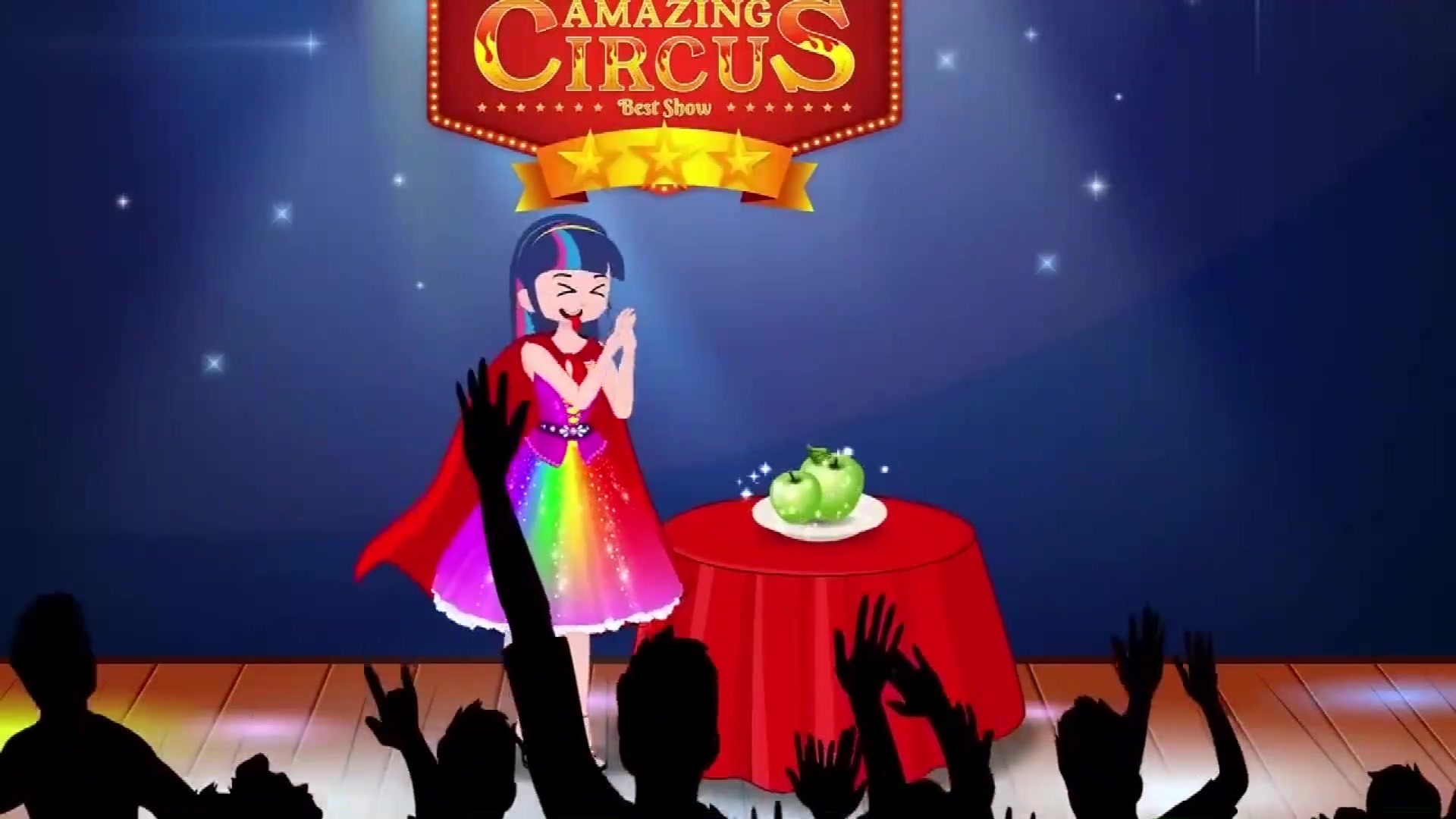 两位女孩在表演魔术,可她们怎么在作弊啊?小马国女孩游戏