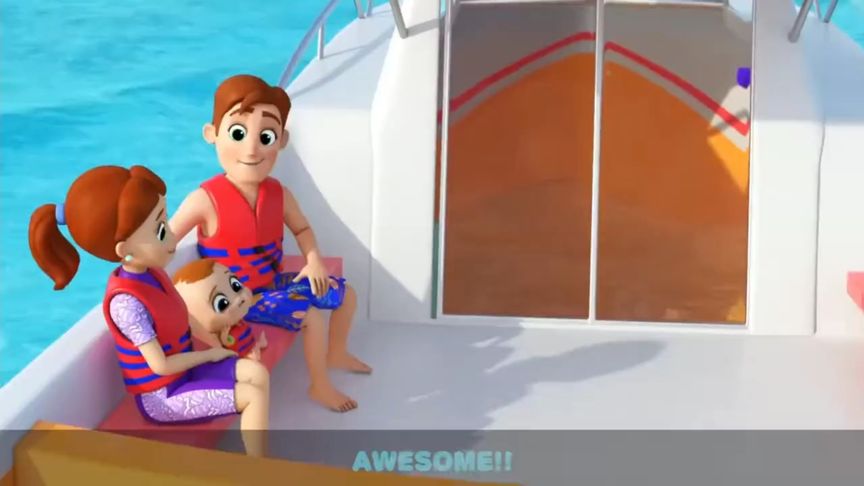 快乐益智动画:带宝宝去海底世界游玩。还和鲨鱼做游戏呢!