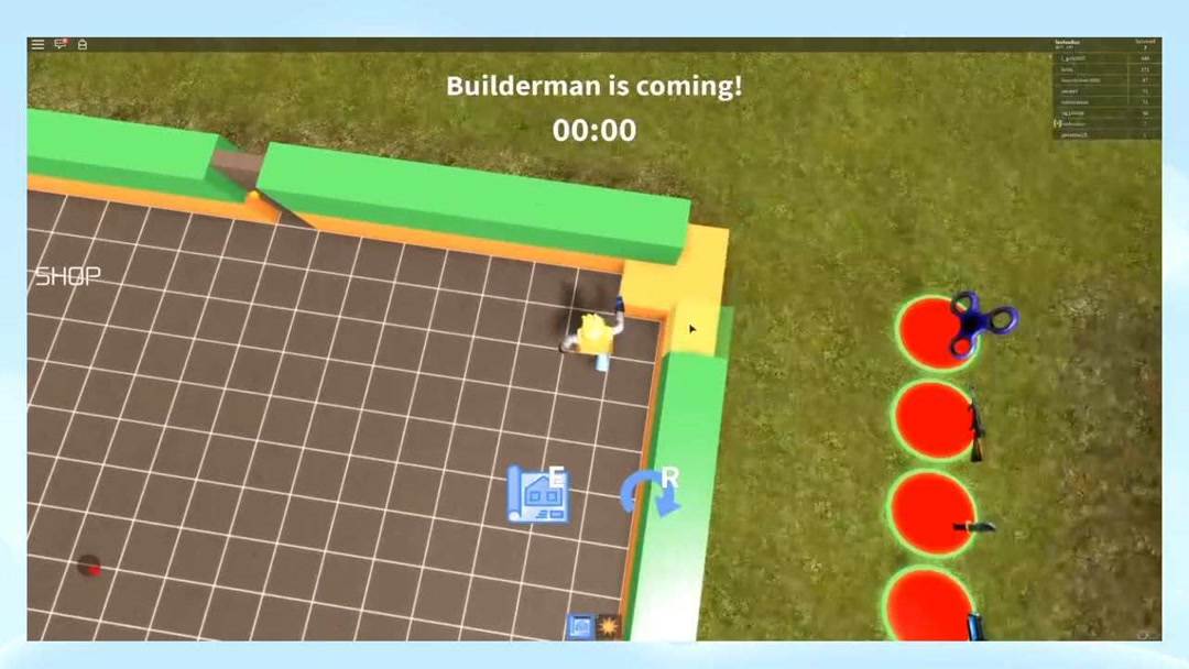 Roblox建造模拟器 为避开海绵宝宝,建造了彩虹城堡!咯咯多解说
