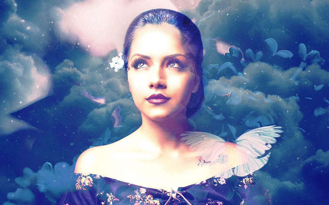 【ps教程】【饭圈技能】如何用溶图和蒙版融合人像