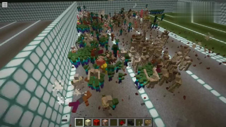 我的世界:MC战争模拟器,200铁傀儡能否战胜3000僵尸