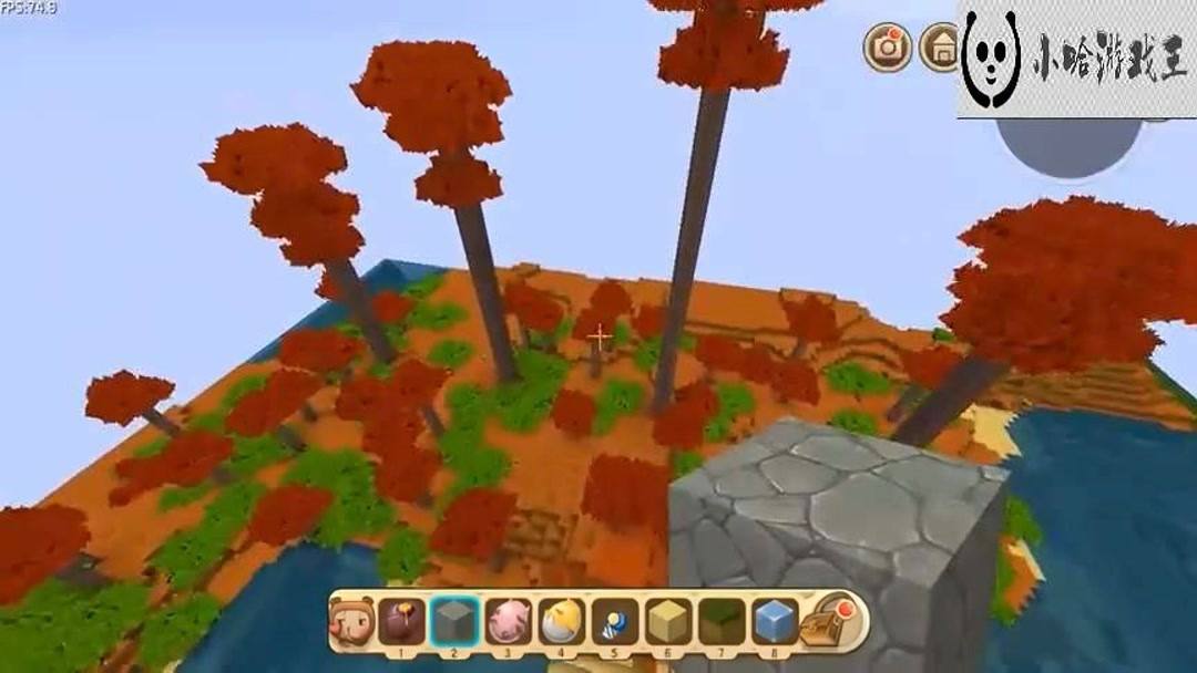 迷你世界:制作会喷岩浆的火山教学,还能在岩浆里洗澡!