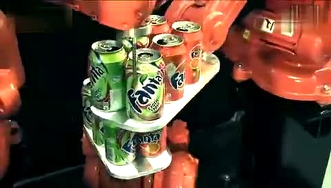 ABB 工业机器人 高精度运动控制 绕易拉罐饮料瓶