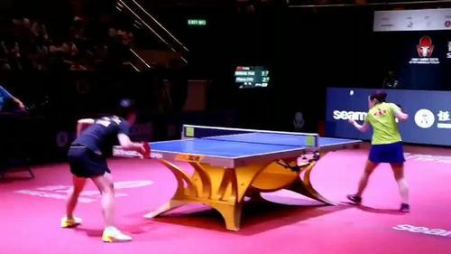 王一迪和伊藤美诚对打,伊藤的反手是真的快啊