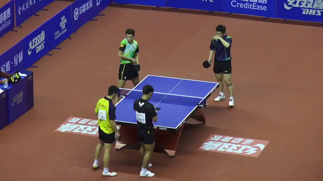 2014全国乒乓球锦标赛男双决赛 张继科 马龙 vs 许昕 樊振东