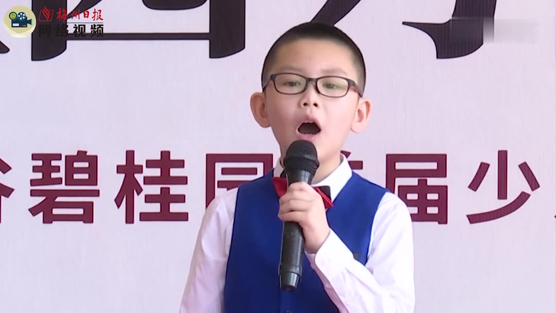 少儿诗歌朗诵比赛一等奖选手吴铮《我的中国梦》