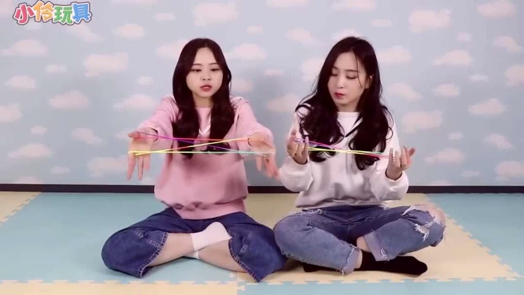童年游戏之翻花绳,学一学新花绳招式吧