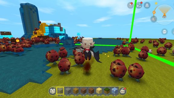 迷你世界:还好不是生存模式,不然已经见上帝了