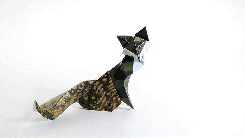 创意折纸动画短片,一只狐狸是怎么用纸折出来的?