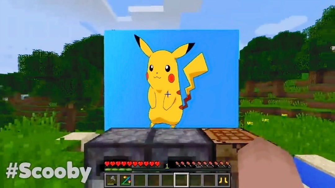 我的世界 碰见数码宝贝皮卡丘
