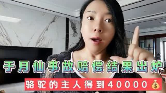 于月仙事故赔偿结果出来了,赔偿标准按照内蒙古当地标准!