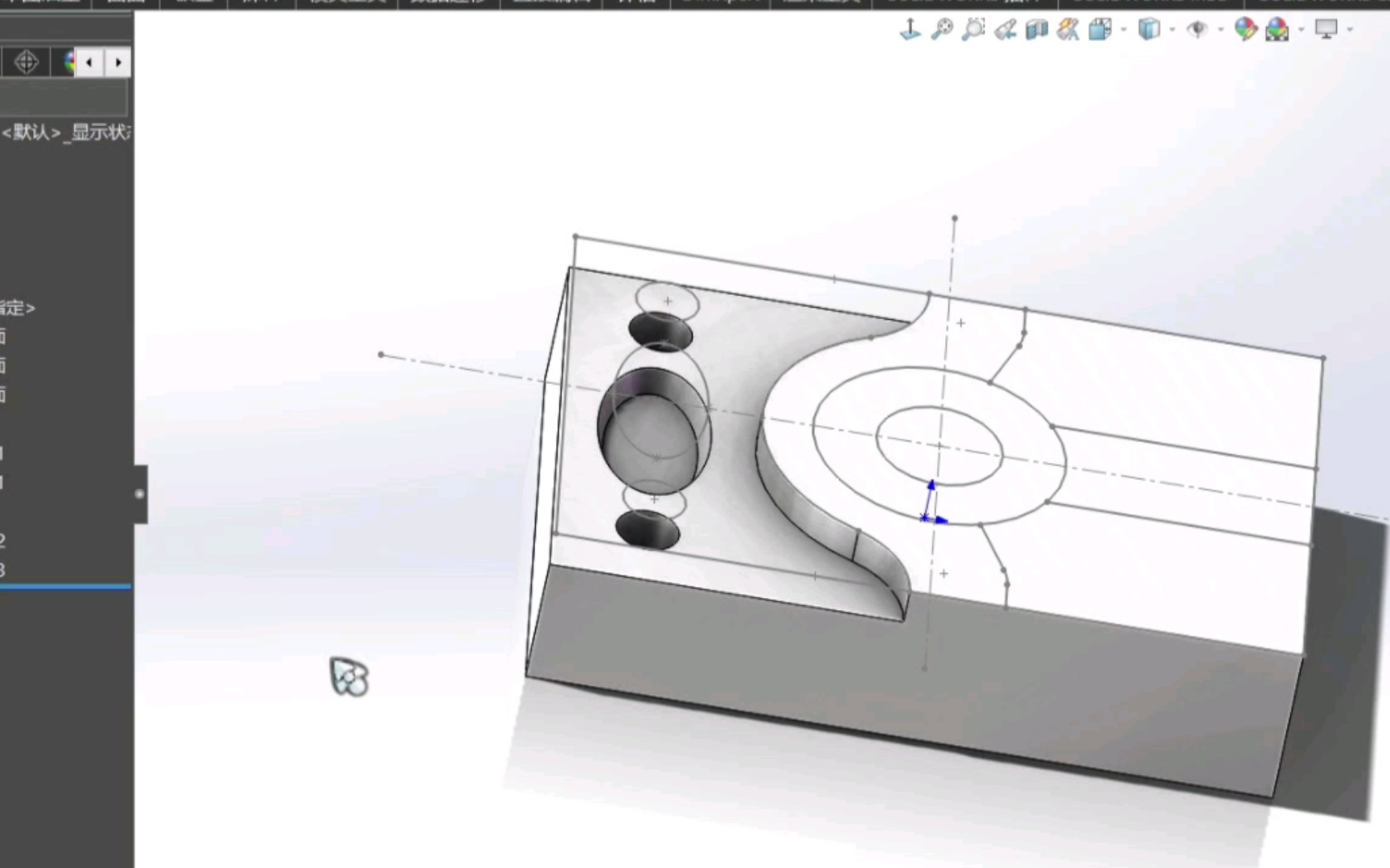 SolidWorks练习:草图的重复引用