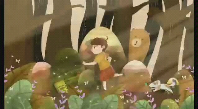 iPad插画绘画,procreate录制过程,插画【森林奇遇记】