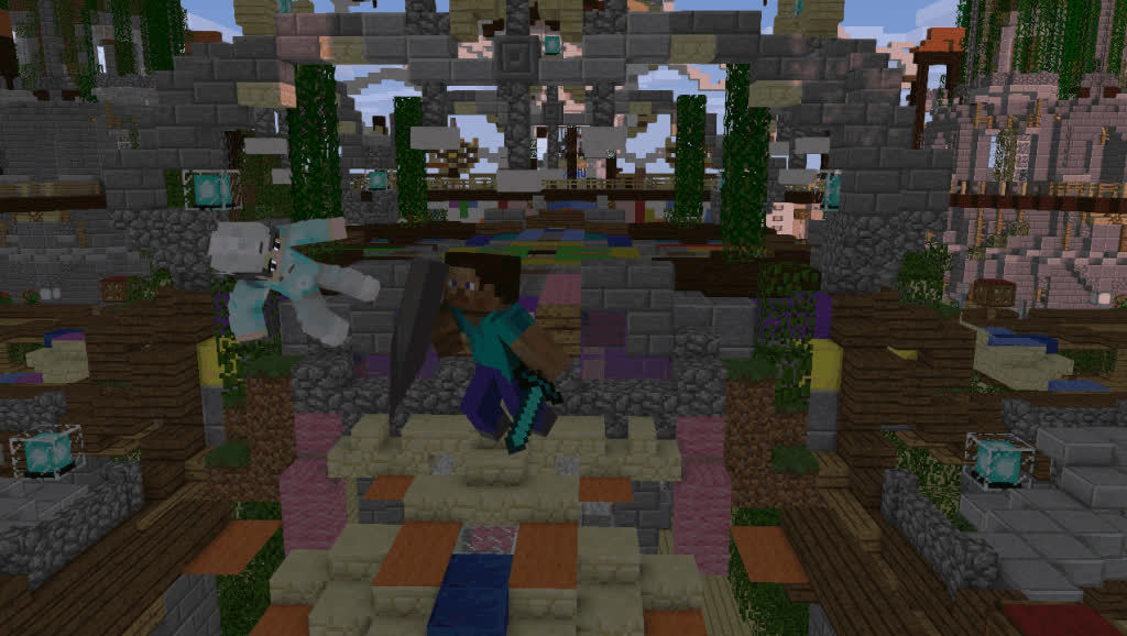 《我的世界》低配版绝地求生!胸怼,亮刀吧!