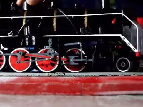 自制上游蒸机模型试运