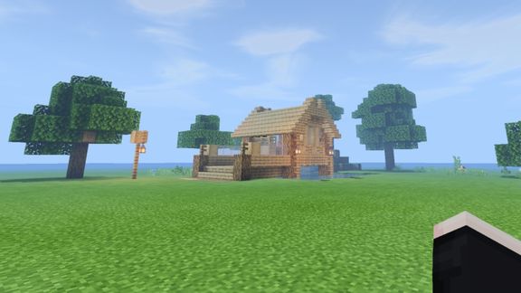 我的世界建筑 水中木屋我的世界手机版建筑教程