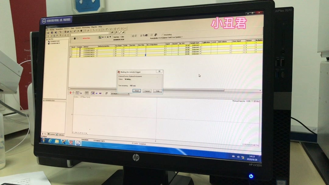 耶拿ICP- MS与外部软件联用触发情况