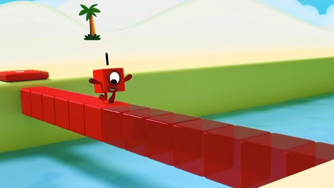 数字积木 搞笑动画:这原来就是一座 专属于小1的桥 只有他能通过