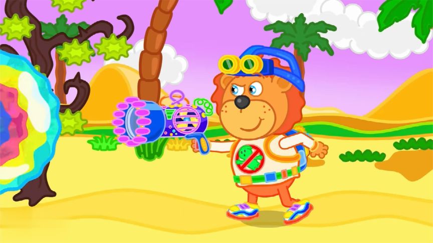 小狮子一家#想要旅行的小狮子#神奇的泡泡机