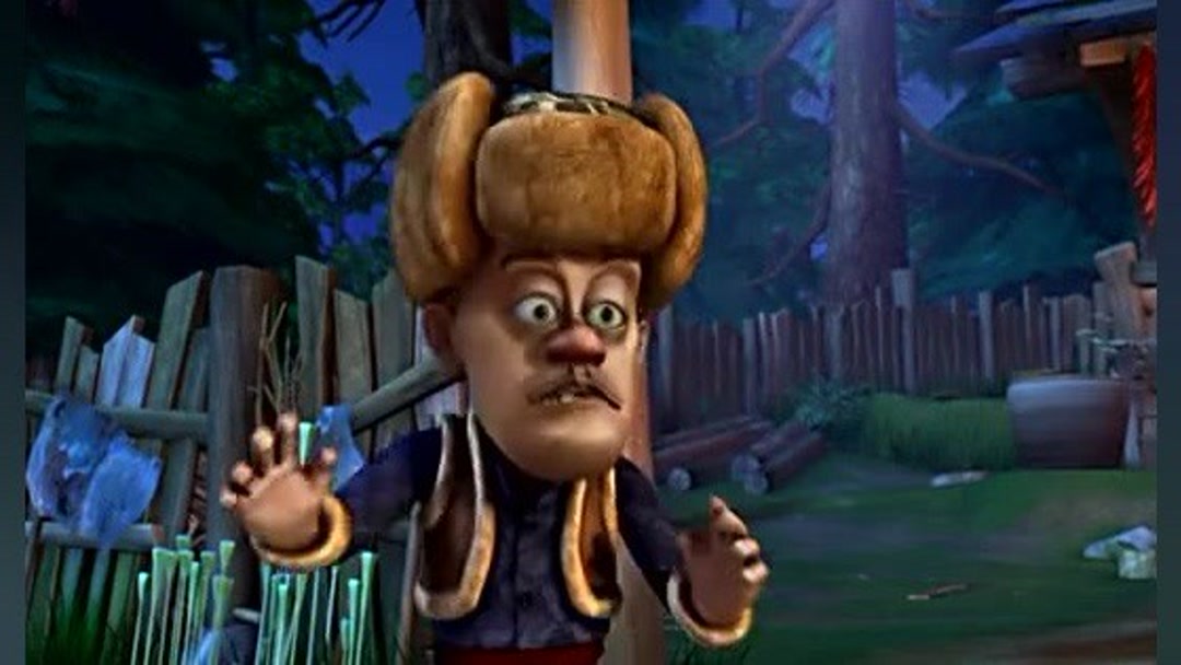 熊出没之丛林总动员-把鱼肉都吃下去了