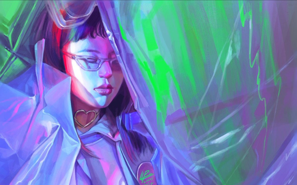 【Procreate厚涂】单图层画小姐姐,新人up在线求赞
