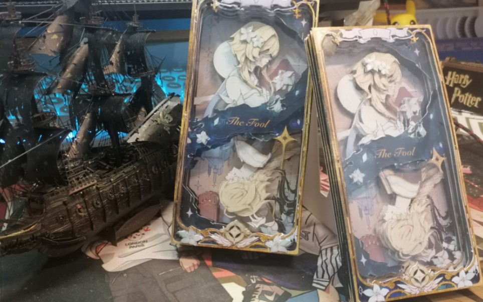 【原神塔罗策划双子愚人牌卡雕】一只笔刀一个肝一晚上一个大学生...