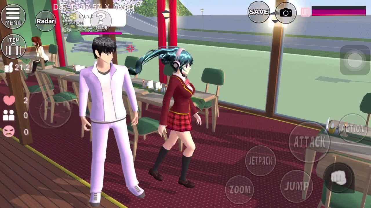 枪走火了#樱花校园模拟器#