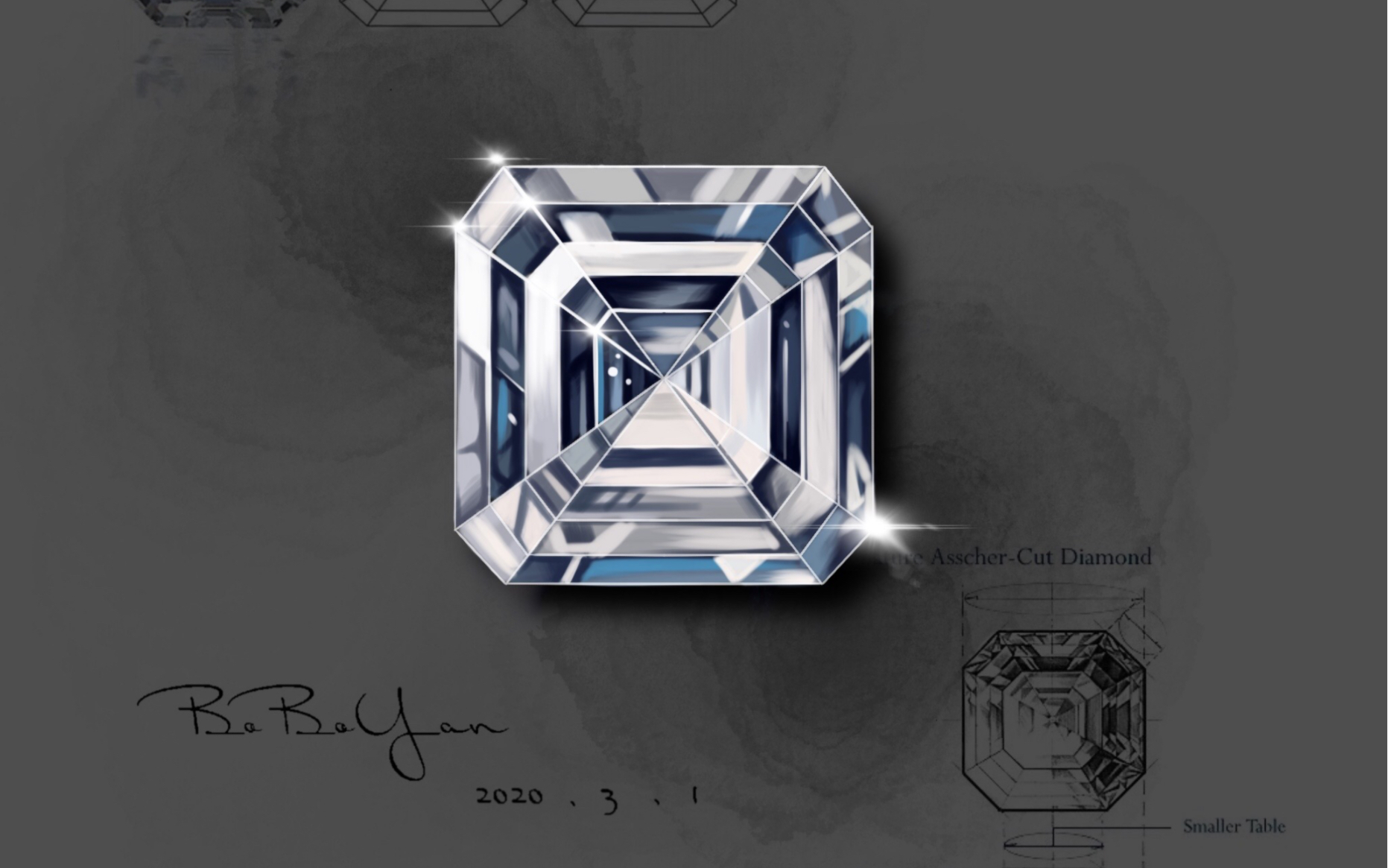 PS 手绘板 ipad绘画procreate高级珠宝设计手绘