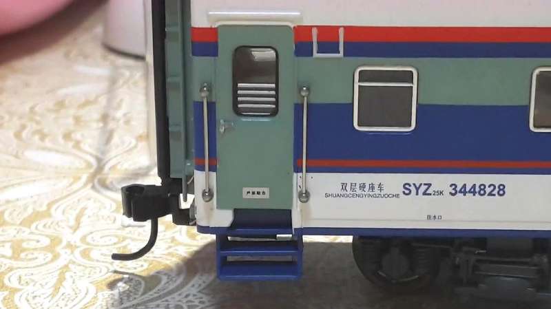 百万城的火车模型:SYZ25K车厢,N比例制作,太逼真了